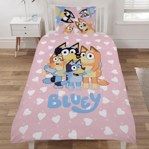 Bluey, Single, Duvet Cover, Pillowcase, Set