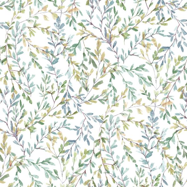 Laura Ashley Brayton Leaves Wallpaper Fresh Green 143329