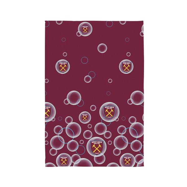 West Ham Forever Blowing Bubbles Fleece Blanket World of Wallpaper USA