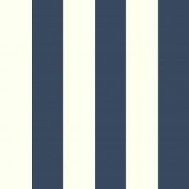 Regency Stripe Wallpaper Navy Blue / White World of Wallpaper 1119