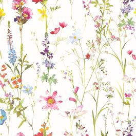 Elsie Floral Wallpaper Multi World of Wallpaper AF0038 World of ...