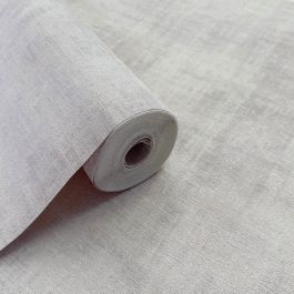 Linen Textured Heavyweight Vinyl Wallpaper Grey World of Wallpaper WOW162