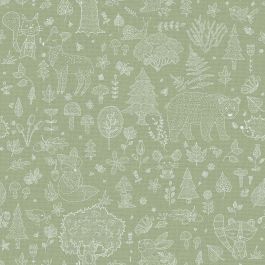 Little Explorers 2 Wallpaper Forest Kingdom Green Galerie 14805