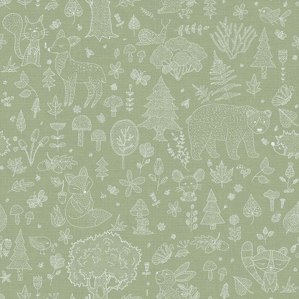Little Explorers 2 Wallpaper Forest Kingdom Green Galerie 14805 A4 SAMPLE
