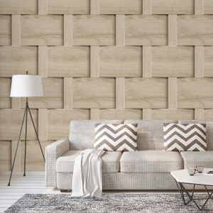Amara Panel Vinyl Wallpaper Cream / Soft Gold Belgravia 7389 World of ...