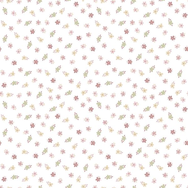 Little Explorers 2 Wallpaper Five Leaf Flower Pink Galerie 14844