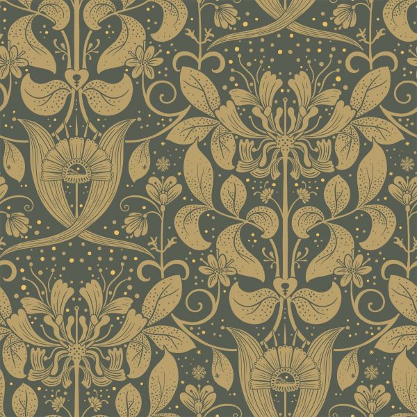 World of Wallpaper Australia Hjarterum Berit Arts and Crafts Wallpaper ...