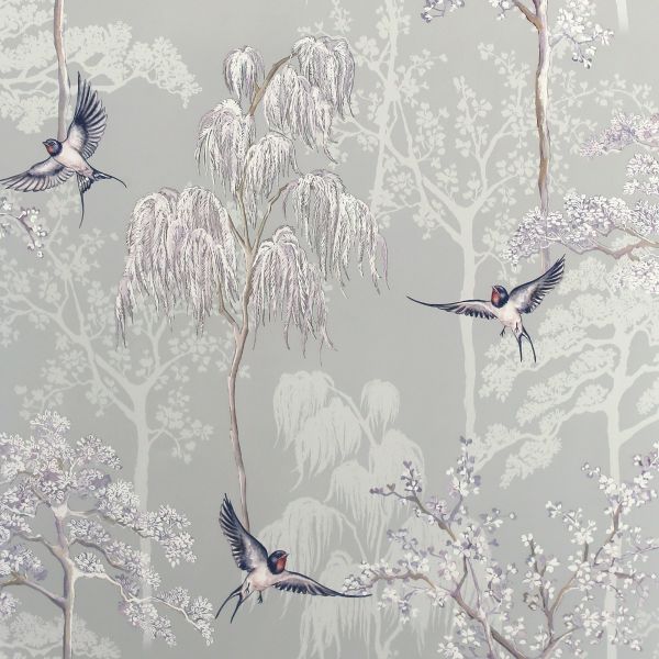 Japanese Garden Wallpaper Grey Arthouse 908105 (53cm x 30cm) SAMPLE