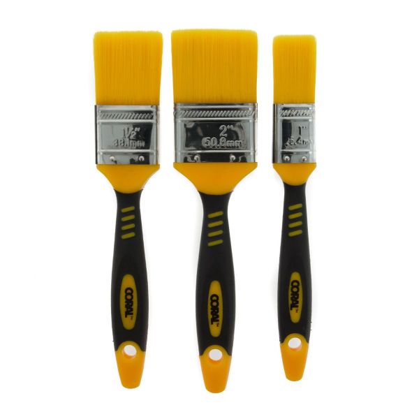 Coral Zero-Loss Paint Brush 3 Piece Set 31416