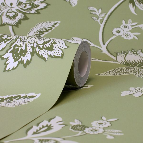 Juliette Floral Wallpaper Sage Fine Decor FD43454 SAMPLE World of ...