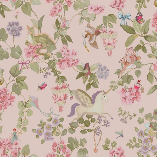 Away with the Fairies Wallpaper Pink Holden 14021 World of Wallpaper USA