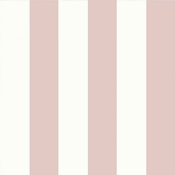 Regency Stripe Wallpaper Pink / White World of Wallpaper 1118