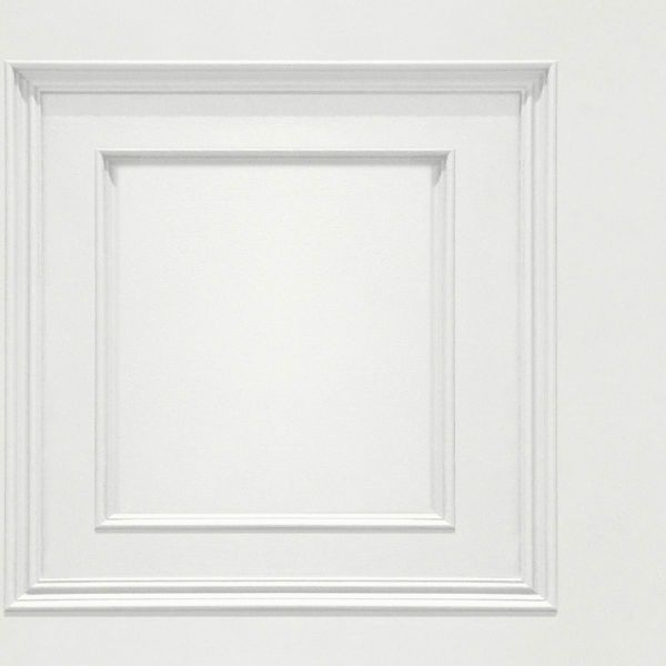 Oliana Panel Wallpaper White World of Wallpaper 8498