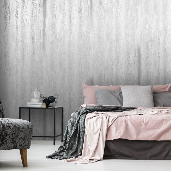 Silver Bedroom Wallpaper