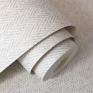 Harris Check Wallpaper Soft Grey Crown M1871